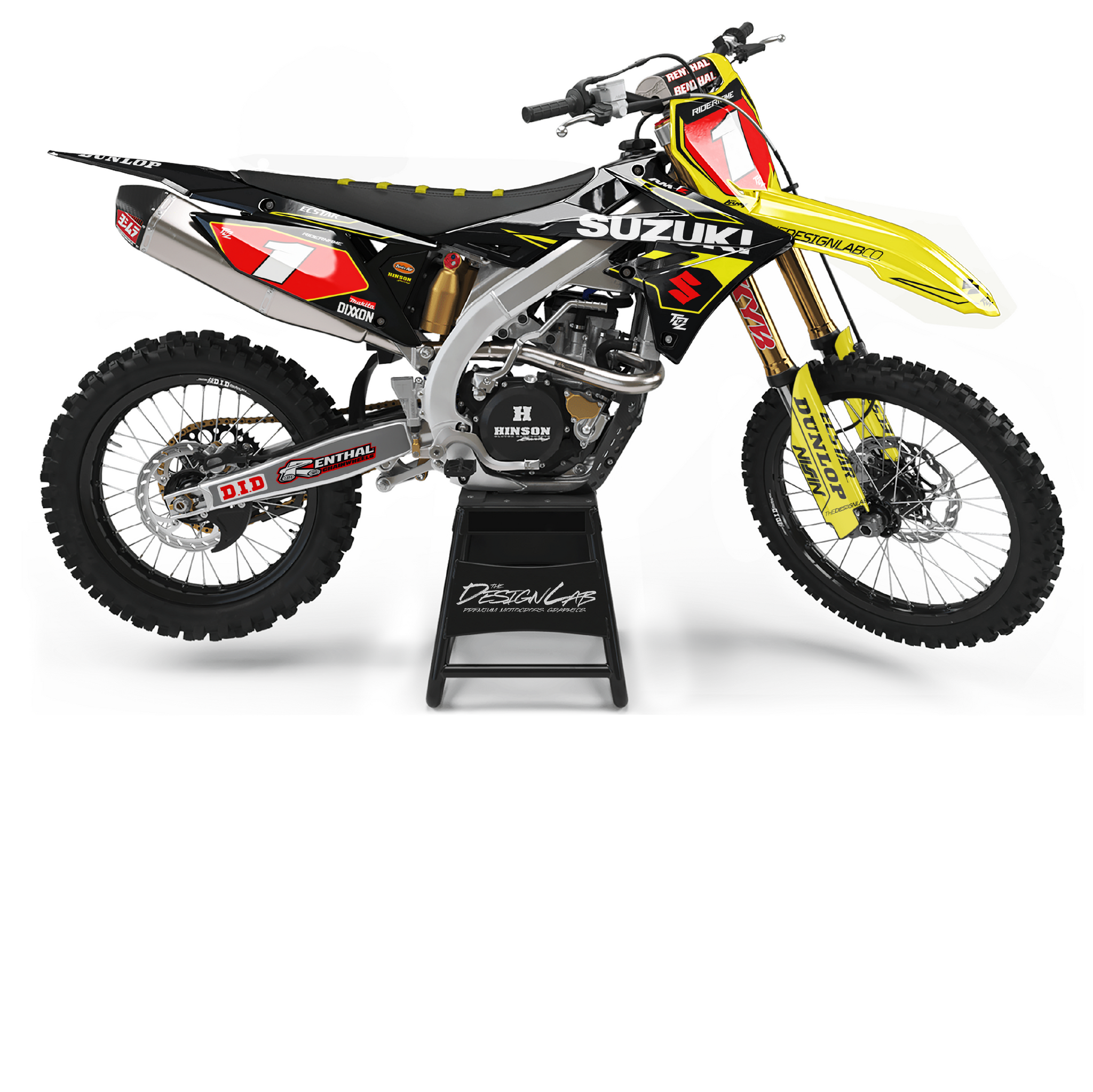 Custom Suzuki RM-Z450 Graphics Kit | MX Decals USA-Made | The Design Lab Co